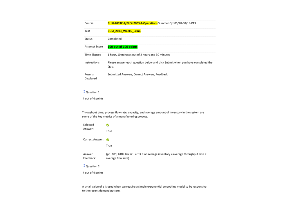 BUSI-2003C-1, BUSI-2003-1; Week 6 Final Exam (100 out of 100 Points ... BUSI-2003C-1, BUSI-2003-1; Week 6 Final Exam (100 out of 100 Points ...