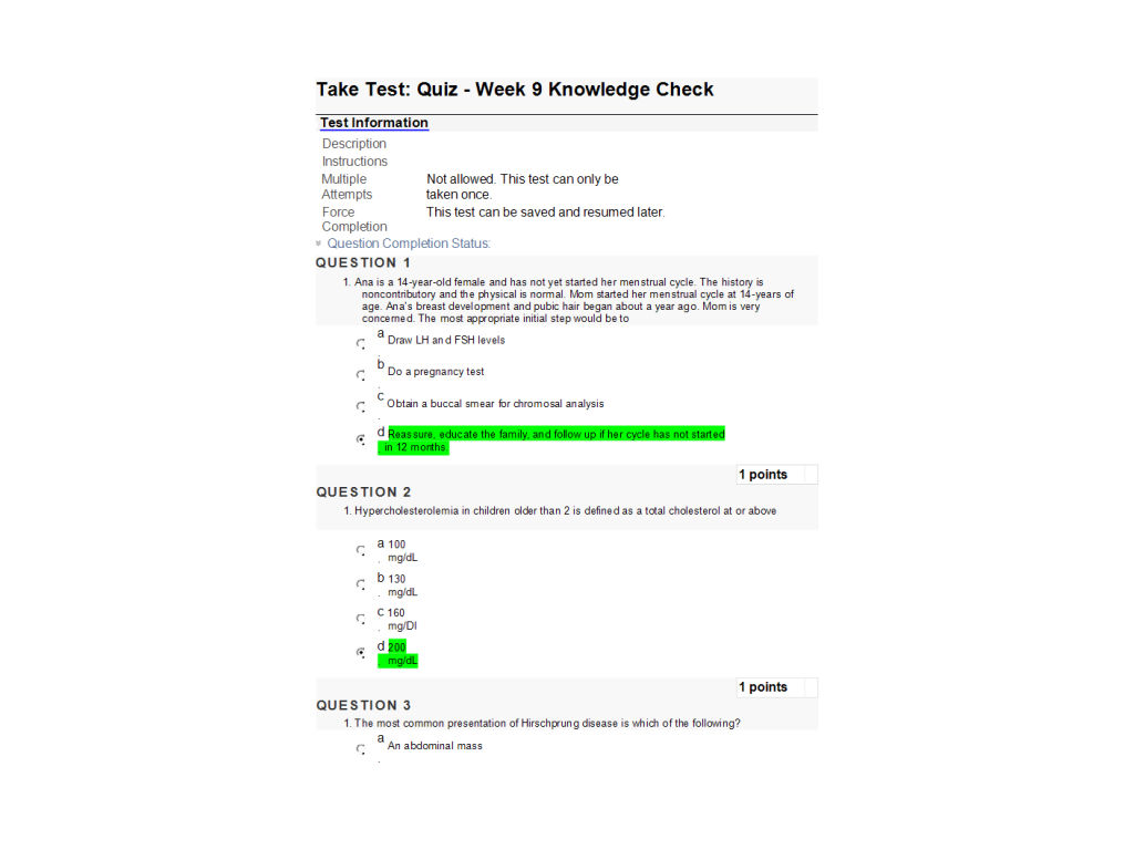 NRNP 6541 Week 9 Quiz-Knowledge Check | Course Resources NRNP 6541 Week 9 Quiz-Knowledge Check | Course Resources